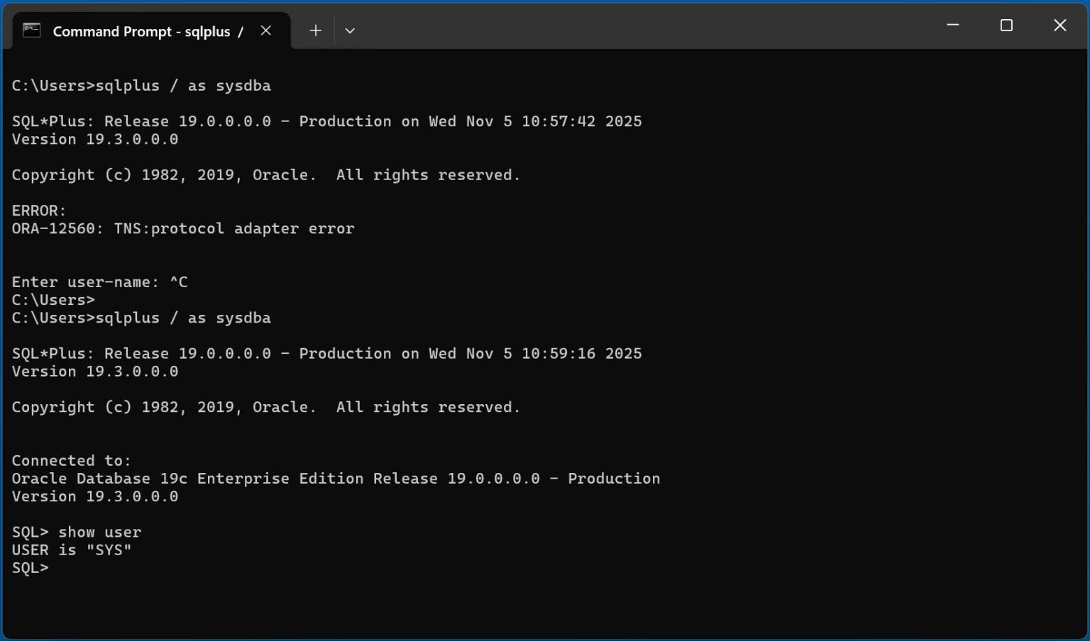 How to Fix ORA-12560: TNS Protocol Adapter Error in Oracle