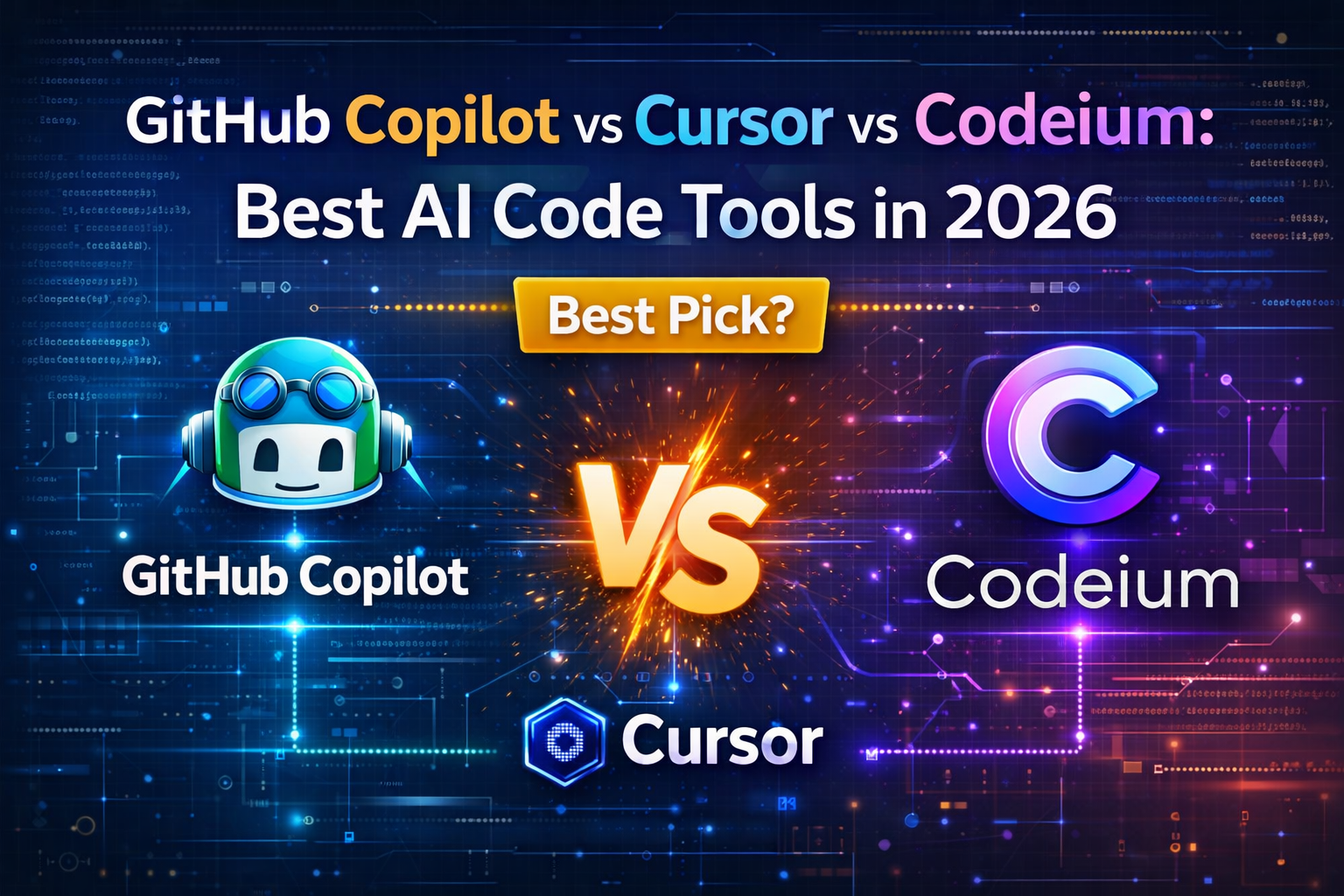 GitHub Copilot vs Cursor vs Codeium: Best AI Code Tools in 2026